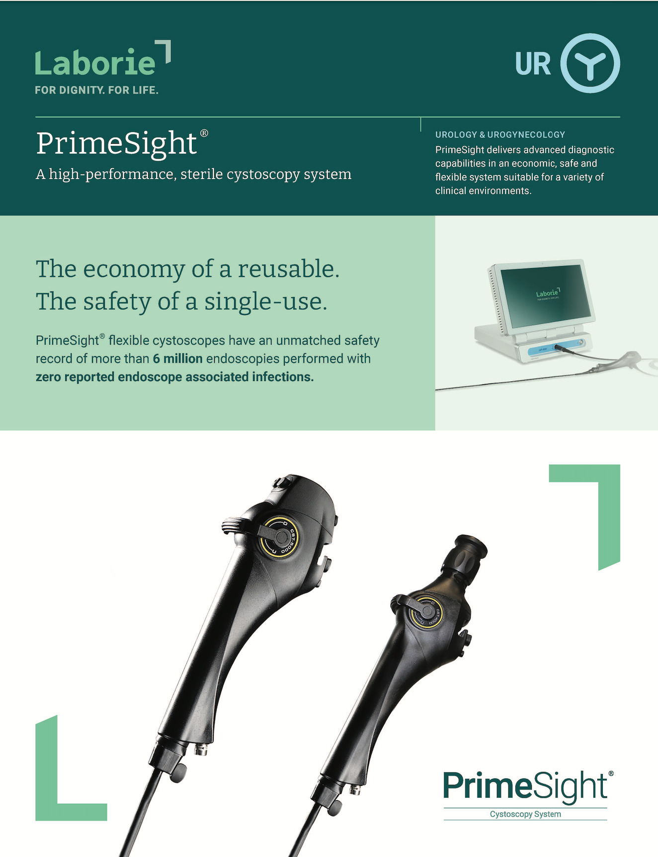 PrimeSight® Flexible Cystoscope, Endosheath® & Accessories - Laborie