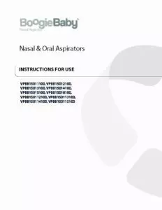 BoogieBaby™ Nasal & Oral Aspirators - Laborie