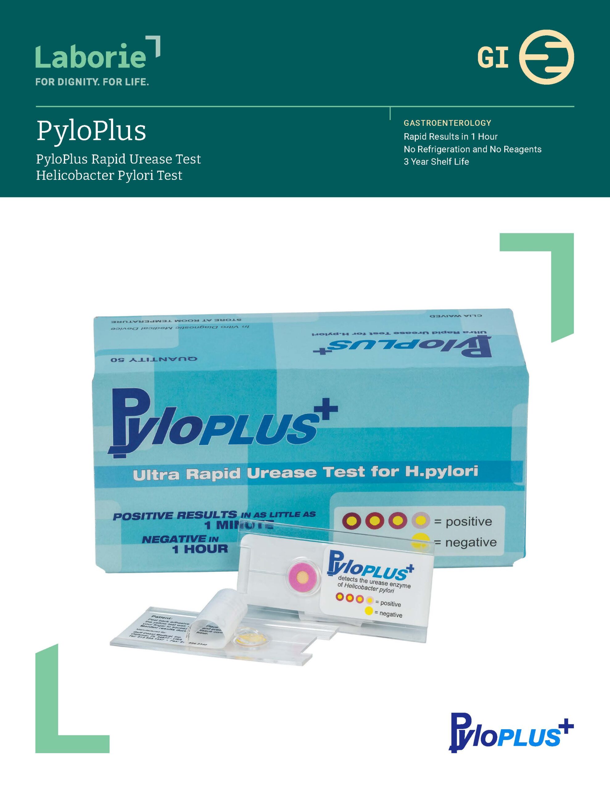 PyloPlus Rapid Urease Test for H.pylori - Laborie