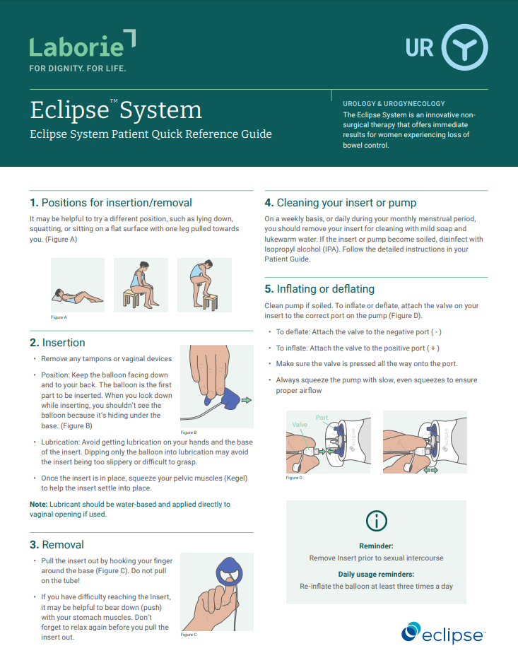Eclipse™ for treatment of Fecal Incontinence - Laborie